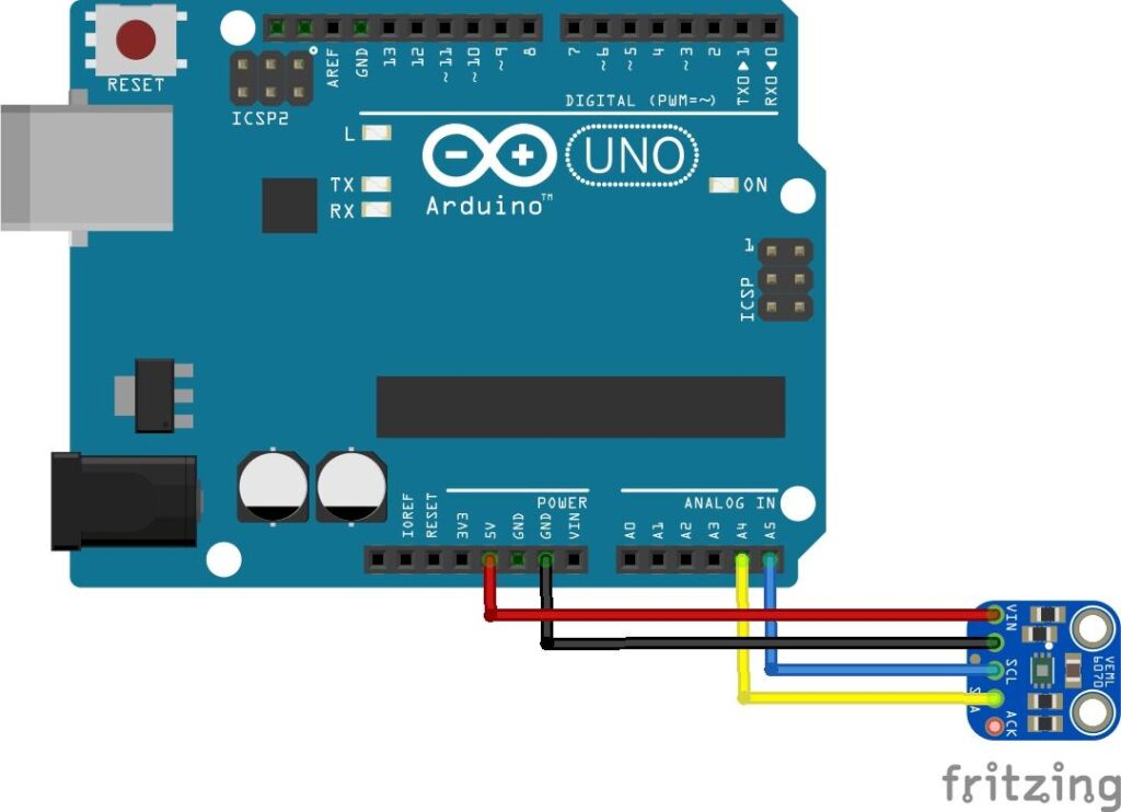 VEML6070 ultraviolet light sensor and Arduino example