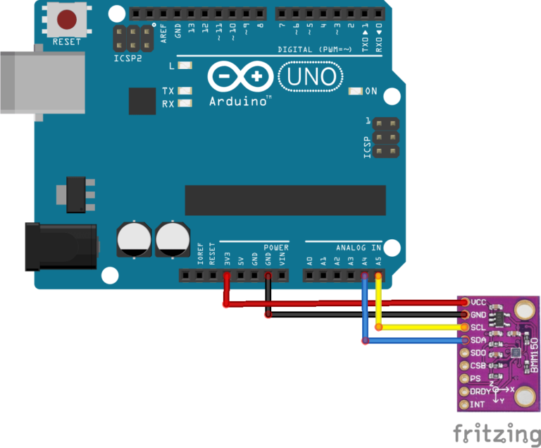 Arduino And Bmm150 Digital Geomagnetic Sensor Example